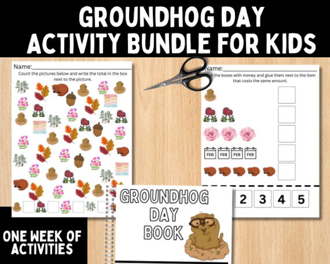 Groundhog Day Activity Bundle for Kids: Homeschool, Pre-k, Kindergarten ...