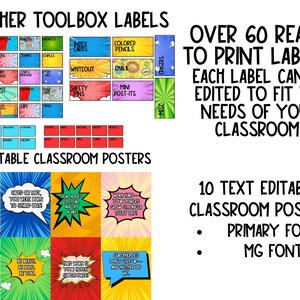 Superhero Bulletin Board Bundle | Editable Classroom Decor | Printable ...