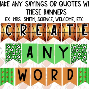 Sports Bulletin Board Bundle | Editable Printable Classroom Decor | All ...