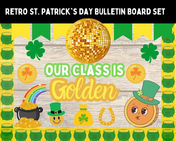 Retro Bulletin Board Kit Bundle for ENTIRE YEAR Disco Class Theme Decor ...
