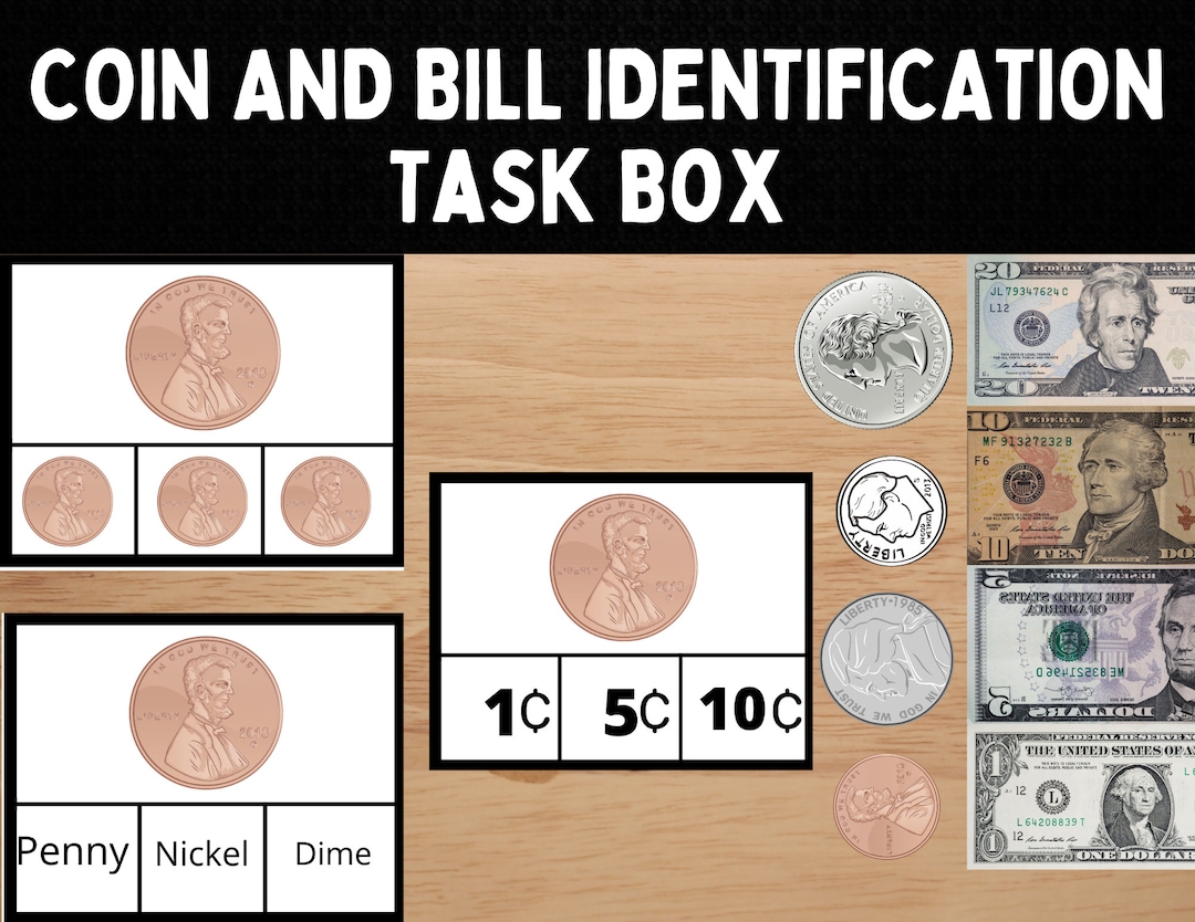 Money Identification Activity L Elementary Math Center L Homeschool ...