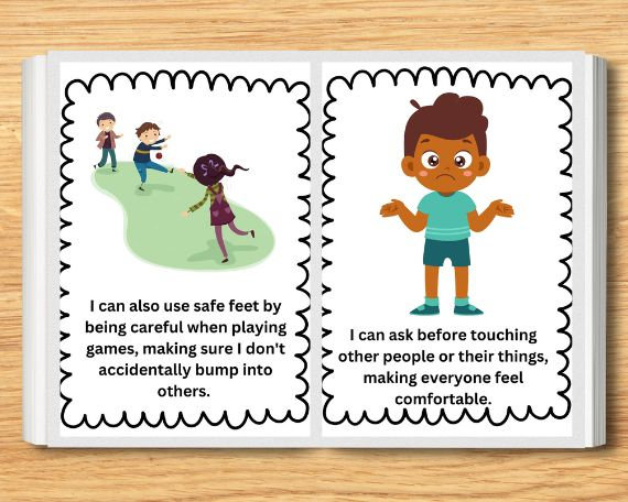 Social Story: Safe Hands and Feet L Social Emotional Learning L Special ...