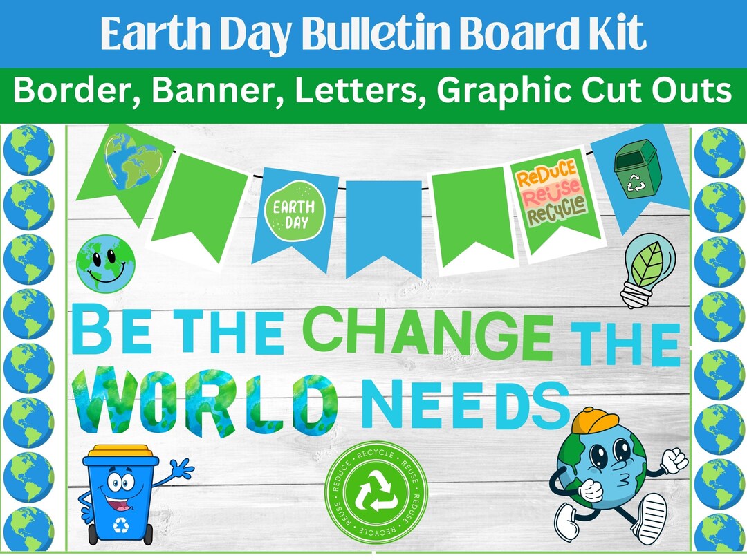 Earth Day Bulletin Board for School Classroom or Hallway/classroom Door ...