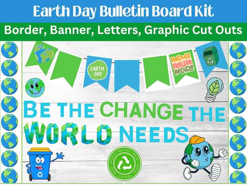 Earth Day Bulletin Board for School Classroom or Hallway/classroom Door ...