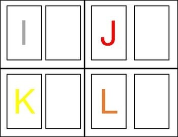 ABC Match Activity for Preschool Center L Kindergarten Center L ...