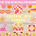 Retro End of Year Bulletin Board Kit L Summer Class Decor L Disco ...