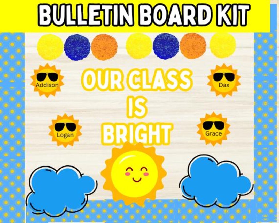 Sunshine Bulletin Board Kit L Sunshine Bulletin Board Set L Sunshine ...