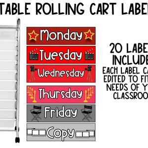 Hollywood Bulletin Board Bundle | Editable Classroom Decor | Movie ...