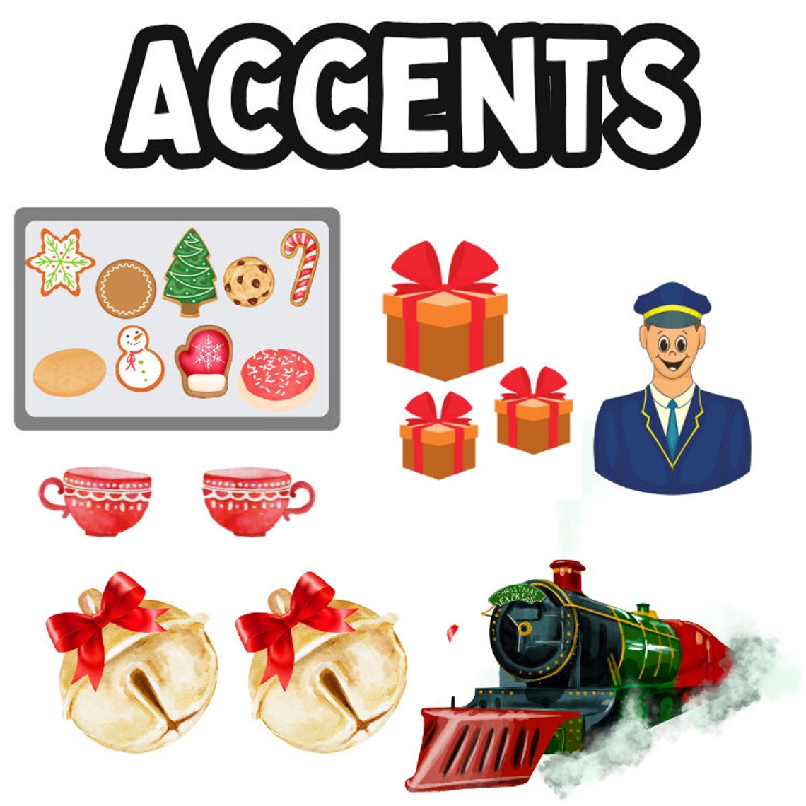 Christmas Polar Express Bulletin Board Kit Polar Express Christmas Door ...