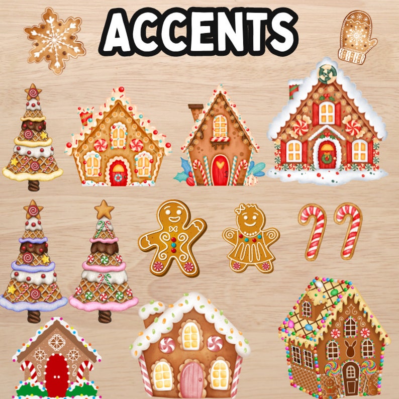 Christmas Gingerbread Man Bulletin Board Kit Gingerbread Christmas Door ...