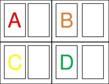 ABC Match Activity for Preschool Center L Kindergarten Center L ...