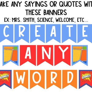 Superhero Bulletin Board Bundle | Editable Classroom Decor | Printable ...
