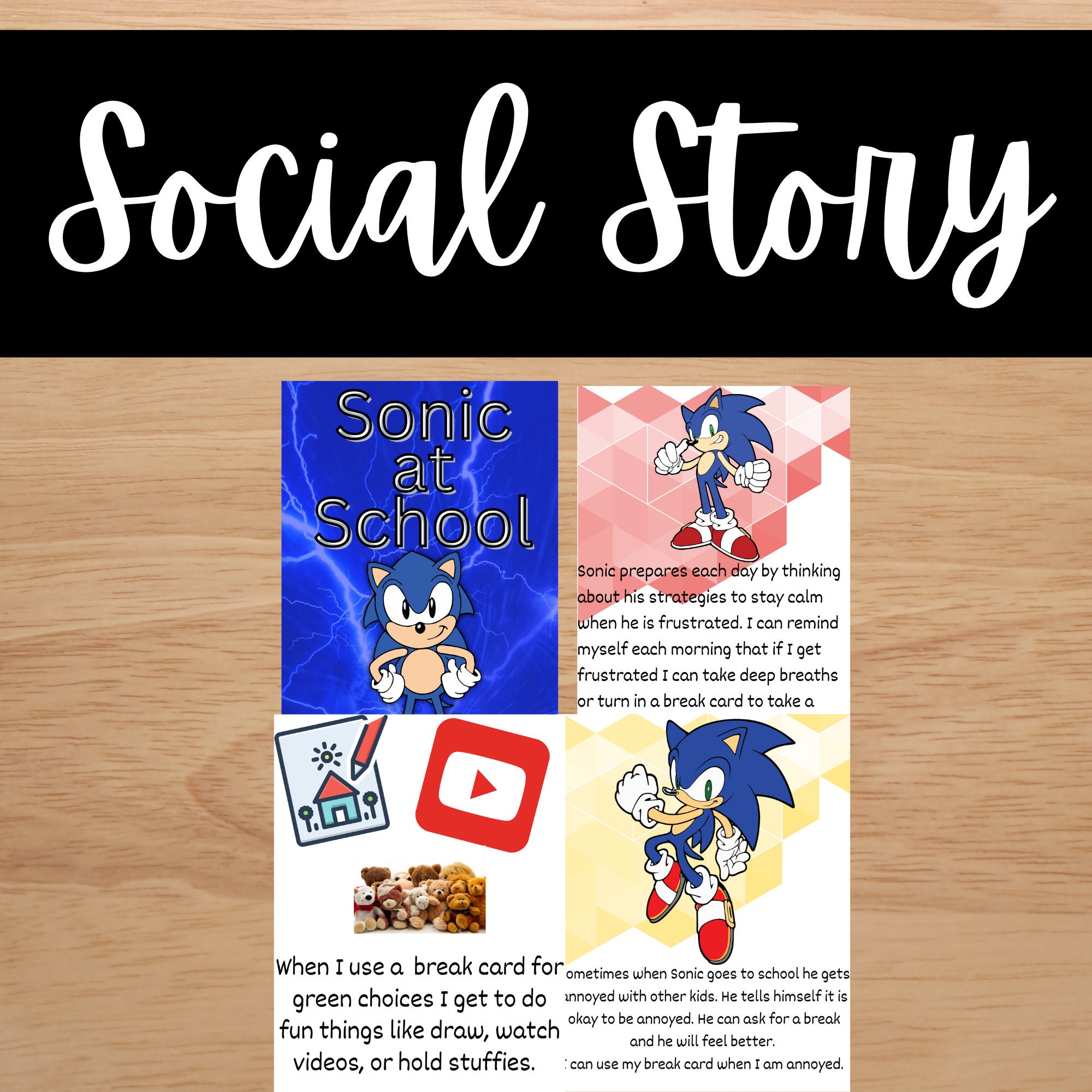 Social Story for No Hitting (also Included: Token Board, Power Cards ...