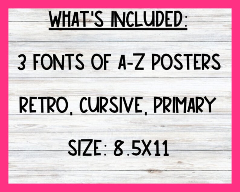 Retro Classroom Alphabet Posters L Groovy Posters for Classroom Decor L ...