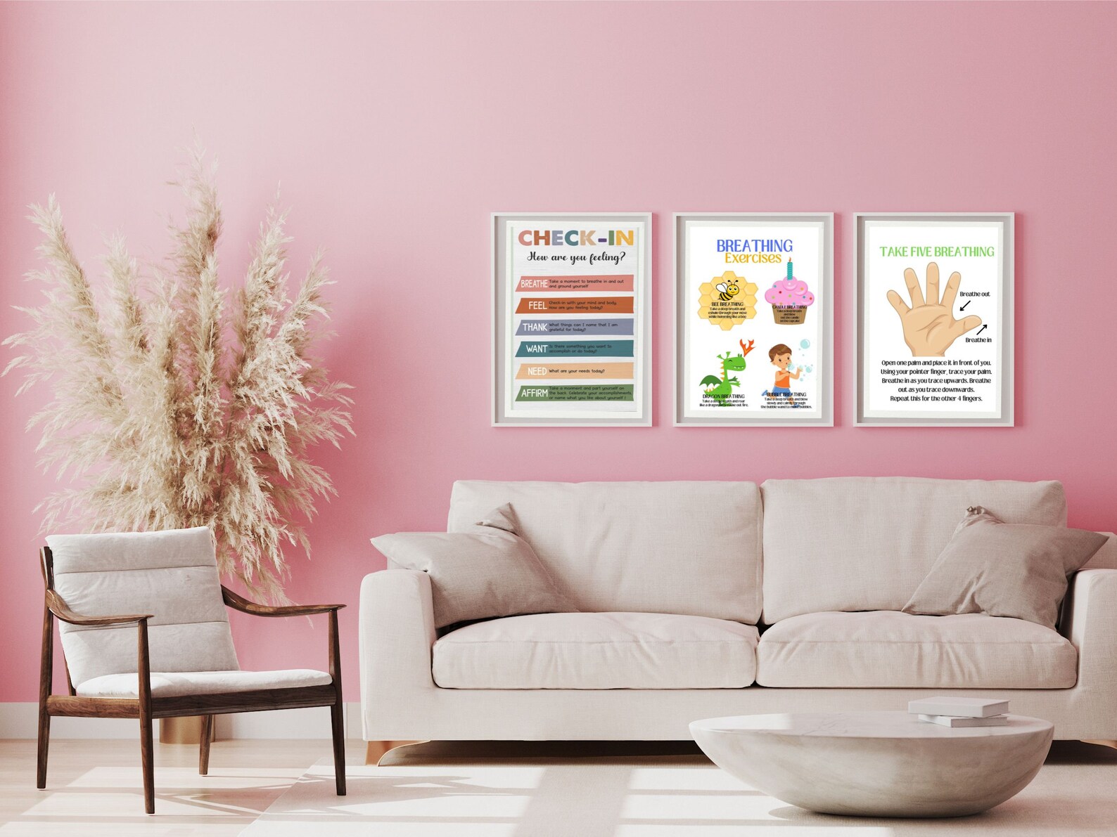 24 Calming Corner Classroom Retro Calm Down Printable Decor Wall Art ...