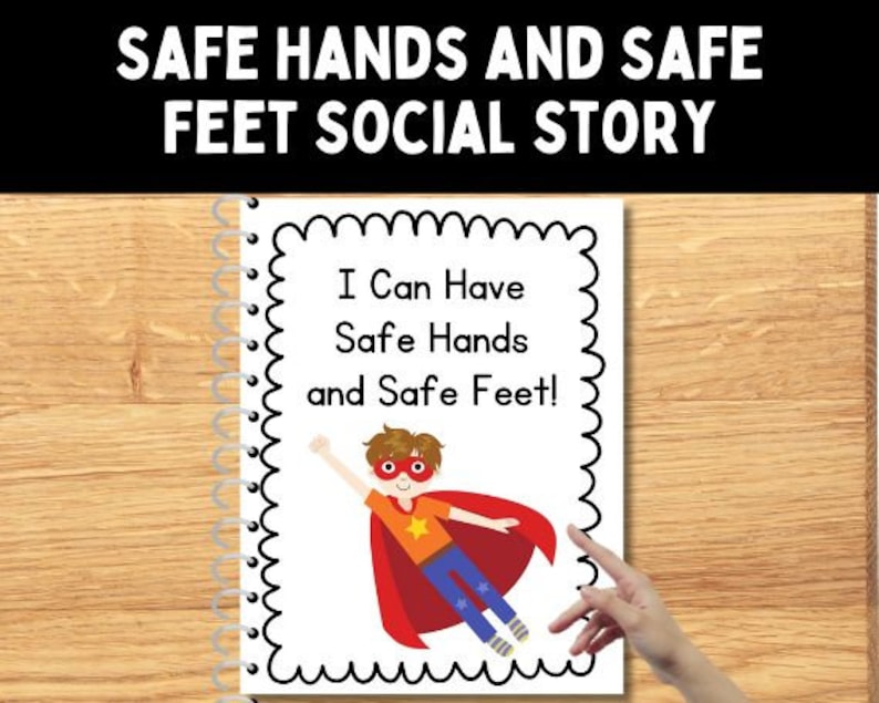Social Story: Safe Hands and Feet L Social Emotional Learning L Special ...