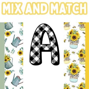 Sunflower Bulletin Board Letters and Borders L Sunflower Door Decor L ...