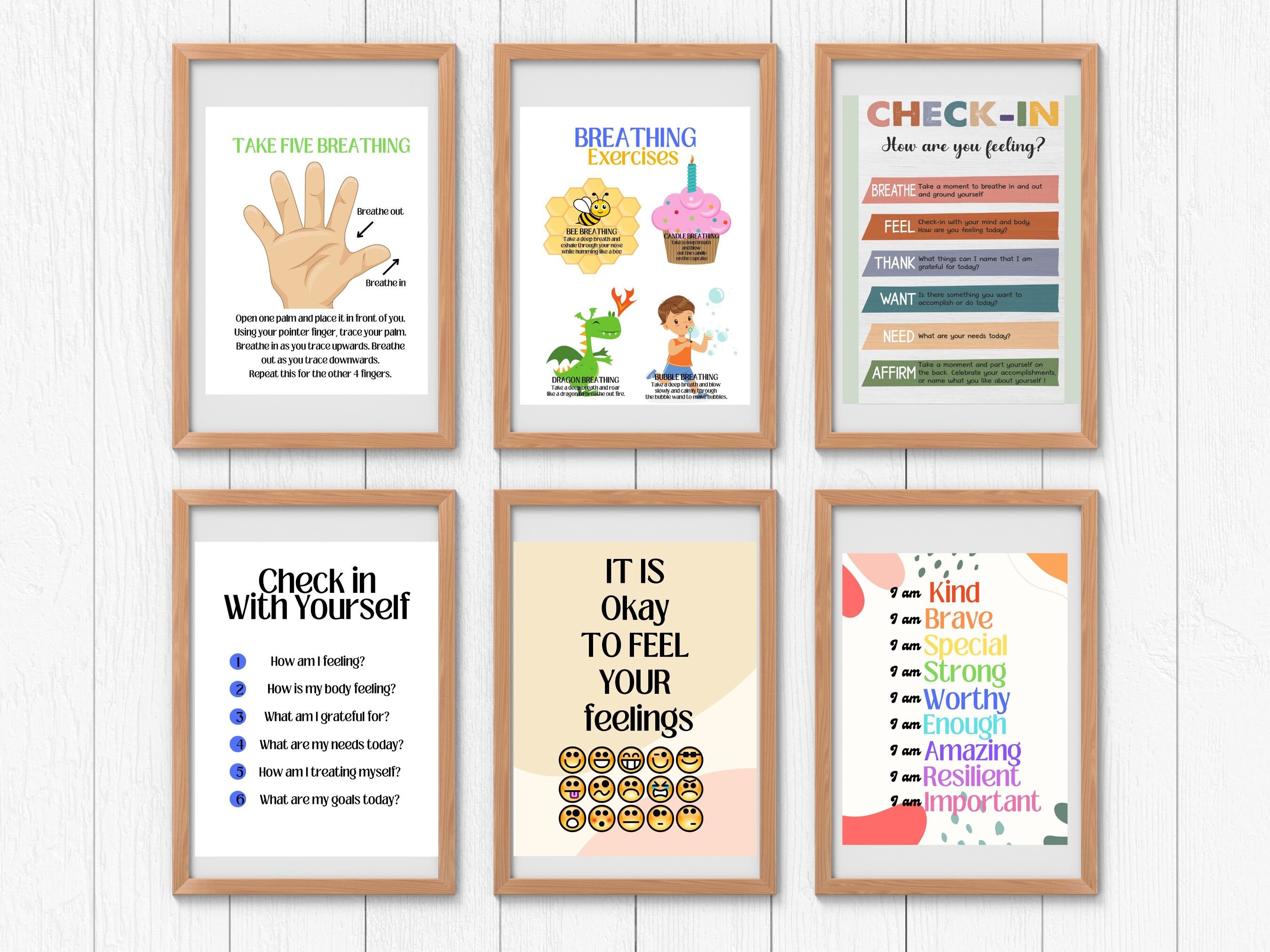 24 Calming Corner Classroom Retro Calm Down Printable Decor Wall Art ...