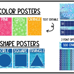 Ocean Themed Classroom Decor Bundle L Coastal Themed Classroom Decor ...