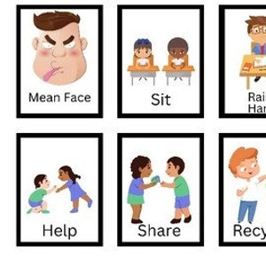 Social Emotional Activities Green Choice or Red Choice Task Box Good ...