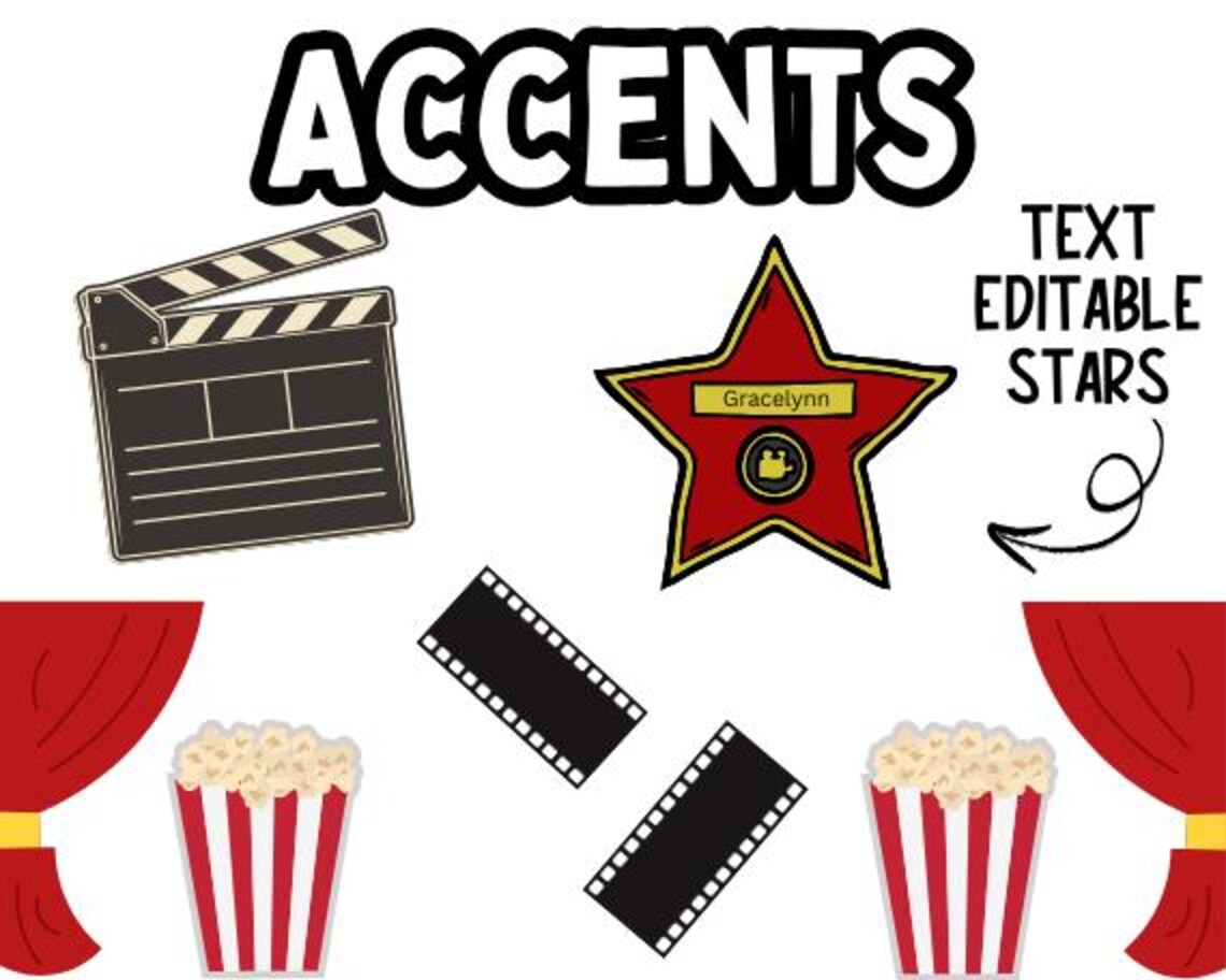 Hollywood Bulletin Board Kit L Hollywood Bulletin Board Set L Hollywood ...