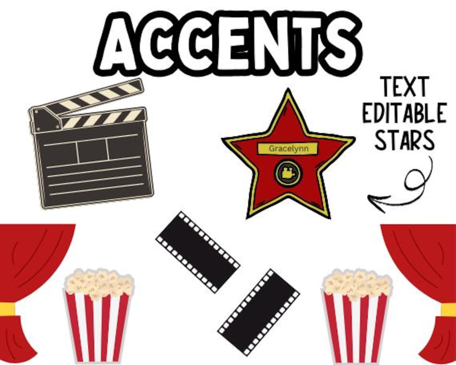 Hollywood Bulletin Board Kit L Hollywood Bulletin Board Set L Hollywood ...