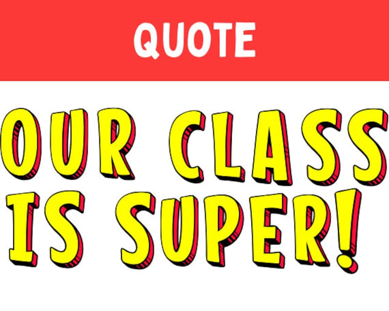 Superhero Back to School Bulletin Board Kit L Superhero Theme L Door ...