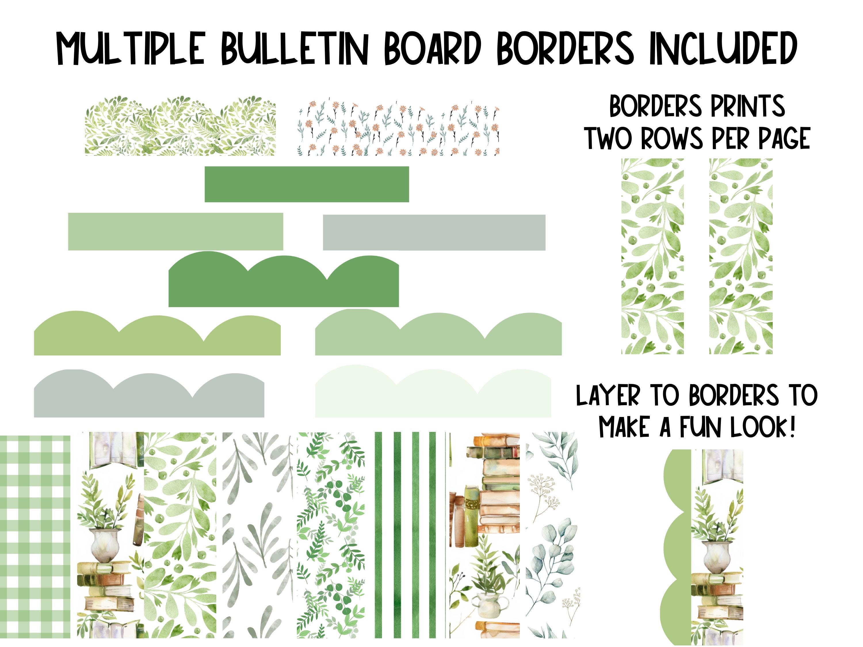 Plant-themed Bulletin Board Bundle | Botanical Classroom Decor ...