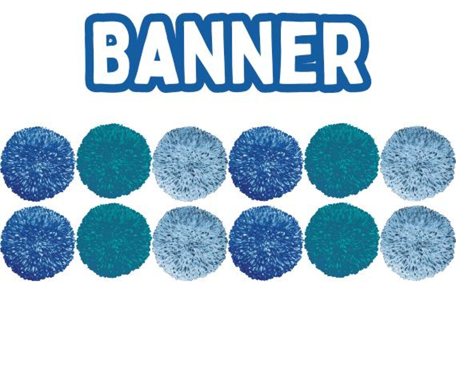 Blue Bulletin Board Kit L Blue Bulletin Board Set L Blue Classroom ...
