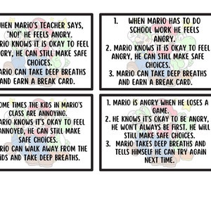 Social Story Bundle- Token Board, Break Card, Power Cards, Green/red ...