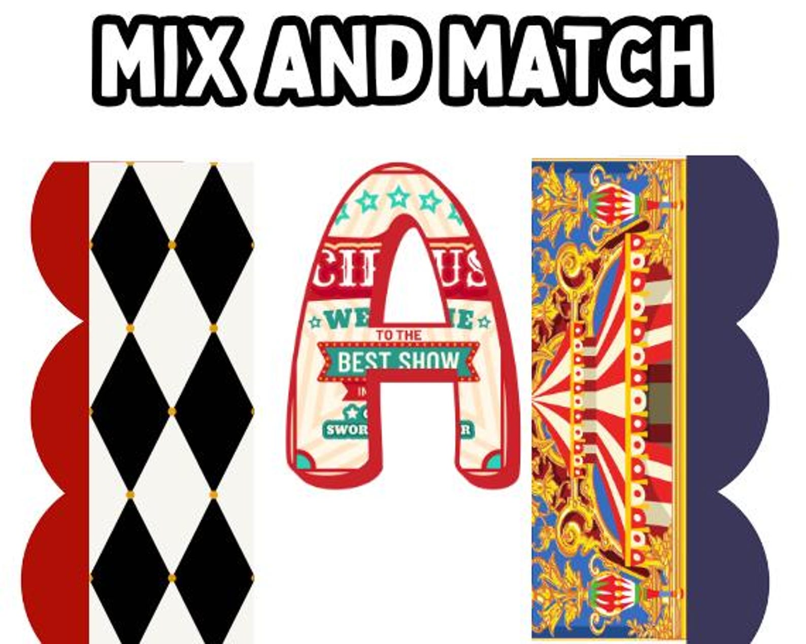 Circus Bulletin Board Letters and Borders L Circus Door Decor L Circus ...