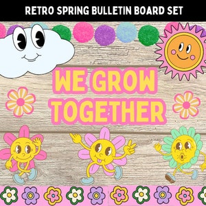 Retro Bulletin Board Kit Bundle for ENTIRE YEAR - Disco Class Theme ...