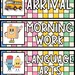 Groovy Classroom Schedule Set L Retro Classroom Daily Schedule Display ...