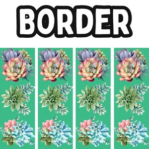 Watercolor Cactus Succulent Bulletin Board Kit L Cultivate Kindness ...