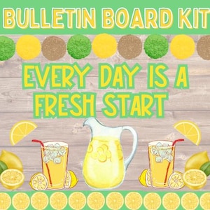 Lemon Bulletin Board Kit L Lemon Bulletin Board Set L Lemon Classroom ...