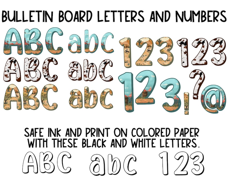 Western Bulletin Board Bundle | Editable Classroom Decor | Cowboy ...