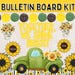 Sunflowers Bulletin Board Kit L Sunflower Bulletin Board Set L ...