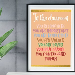 Special Education Classroom Poster Bundle L Boho Decor for Inclusive ...
