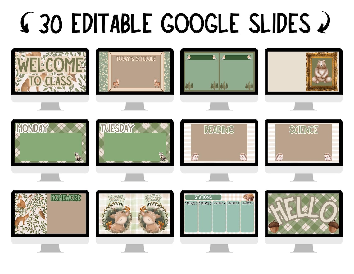 Woodland Bulletin Board Bundle | Forest Animal Classroom Decor | Rustic ...