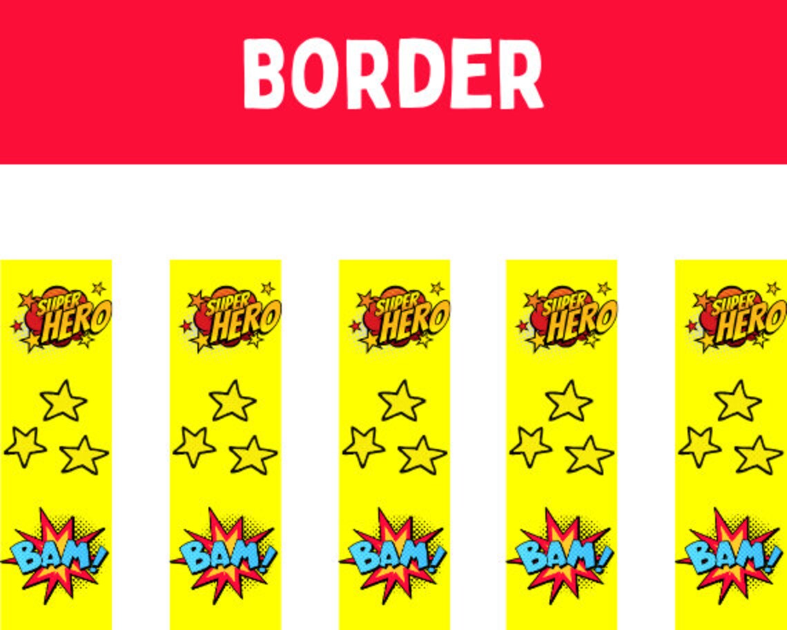 Superhero Back to School Bulletin Board Kit L Superhero Theme L Door ...