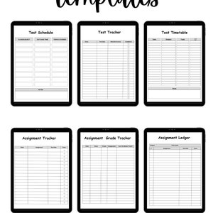 Printable Student Planner: Executive Functioning Assignment Tracker ...