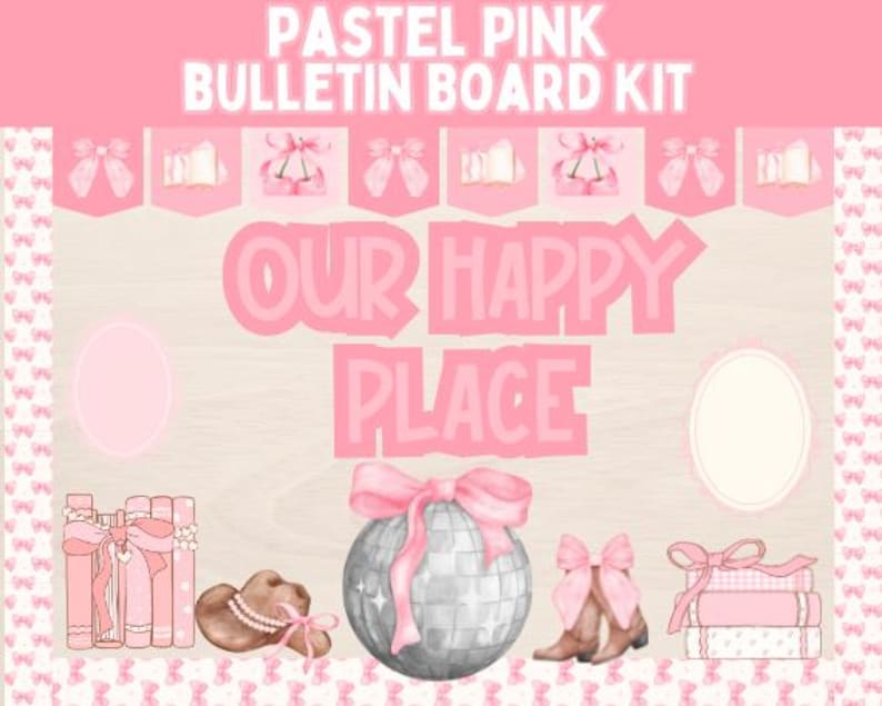 Pastel Bulletin Board Kit L Pastel Bulletin Board Set L Pastel ...