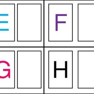 ABC Match Activity for Preschool Center L Kindergarten Center L ...