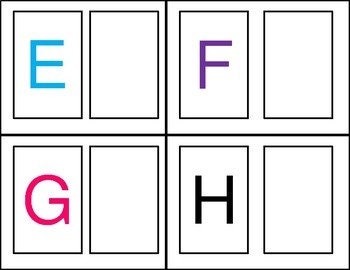 ABC Match Activity for Preschool Center L Kindergarten Center L ...