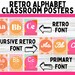 Retro Classroom Alphabet Posters L Groovy Posters for Classroom Decor L ...