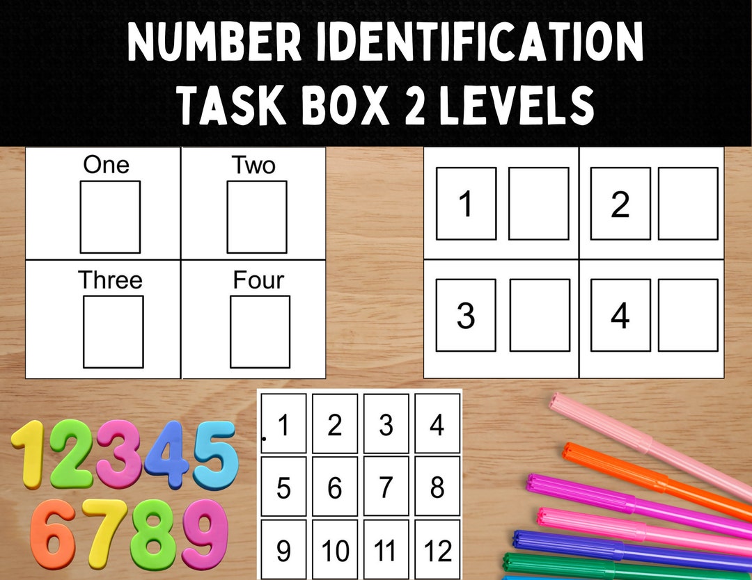 Number Match Learning Activity L Montessori Match L Homeschool Math ...