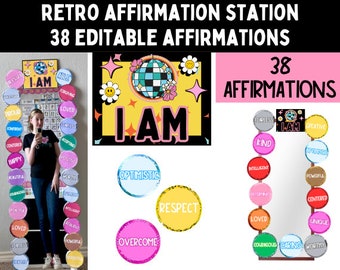 Groovy Classroom Decor Affirmation Station - Etsy