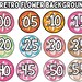 Groovy Classroom Clock Numbers L Retro Clock Number Labels for ...