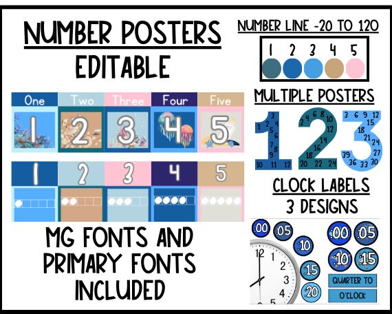 Ocean Themed Classroom Decor Bundle L Coastal Themed Classroom Decor ...