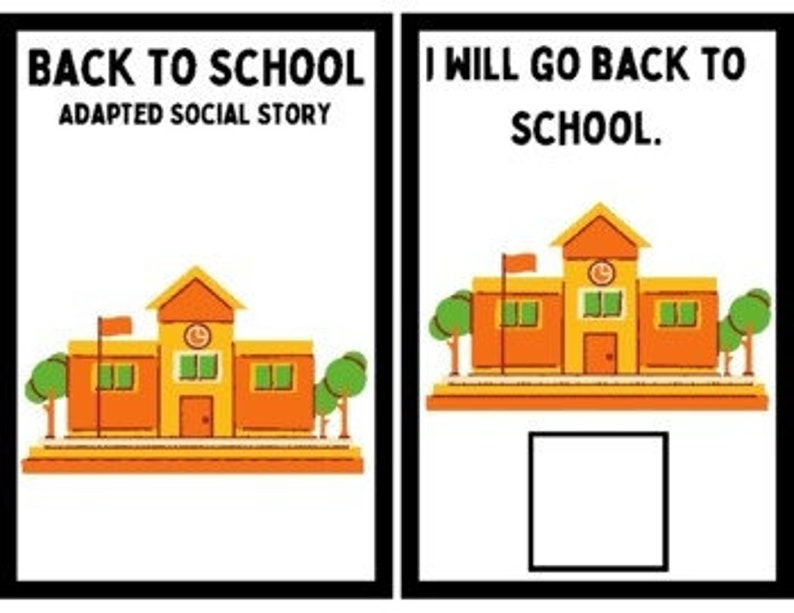 Back to School Social Story Interactive Book for Social Emotional ...